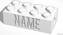 lego brick with name 3d models | Page 1 | STLFinder