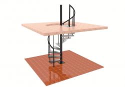 rhino spiral stairs 3d models 【 STLFinder