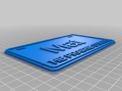 small custom license plates 3D Models | Page 1 | STLFinder