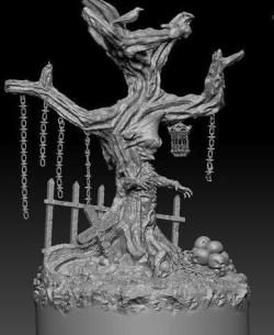 zombie tree 3d models 【 STLFinder
