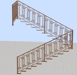 iron stair 3d obj model | Page 1 | STLFinder