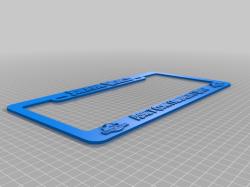 create a license plate frame 3D Models | Page 1 | STLFinder