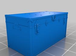 large vintage steamer trunk storage chest footlocker 3D Models | Page 1 ...