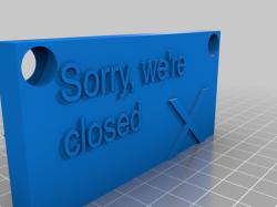 open & closed signs 3d models 【 STLFinder