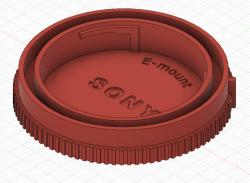 sony e mount lens cap 3D Models | Page 1 | STLFinder