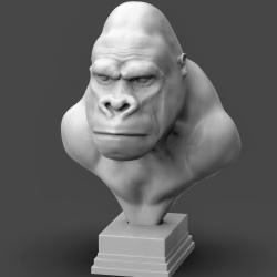 ape bust sculpture 3d models | Page 1 | STLFinder
