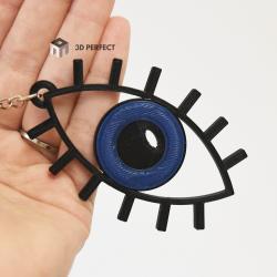 wall hanging pendant turkish blue evil eye owl wind chime pendulum ...