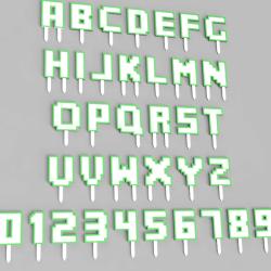 alphabet letters minecraft 3D Models | Page 1 | STLFinder