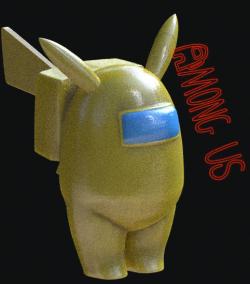 among us pikachu 3d models 【 STLFinder