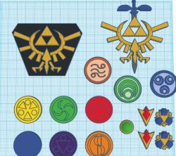 zelda icons 3d models 【 STLFinder