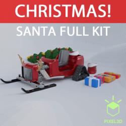 santa christmas animation diy kit download videohive 13677367 3D Models ...