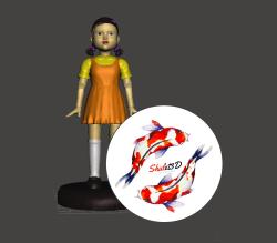 squid game doll face template 3d models 【 STLFinder