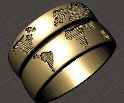world map ring 3D Models | Page 1 | STLFinder