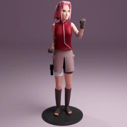 sakura haruno from naruto pose 02 3D Models | Page 1 | STLFinder