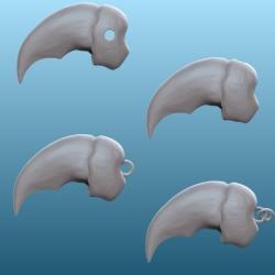 custom real native bear claw tooth necklace 3D Models | Page 1 | STLFinder