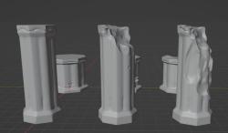 pillar ruins set 3D Models | Page 1 | STLFinder