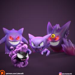 gastly evolution 3D Models | Page 1 | STLFinder