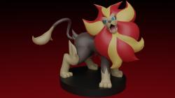 mega pyroar male 3D Models | Page 1 | STLFinder