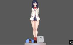 rikka takarada 1 7 complete figure alphamax pre order 3D Models | Page ...