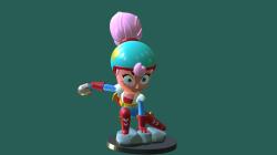janet brawl stars fanart sussex 2d printable free printable 3D Models ...
