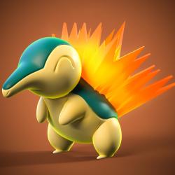 pokemon cyndaquil sticker 3D Models | Page 1 | STLFinder