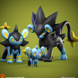 shinx evolution 3D Models | Page 1 | STLFinder