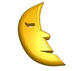 moon crescent 3D Models | Page 1 | STLFinder