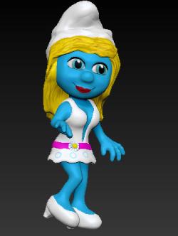 smurfette 3d | Page 1 | STLFinder