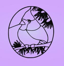 printable cardinal stained glass pattern 3D Models | Page 1 | STLFinder