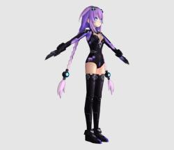 neptunia purple heart dress hyperdimension neptunia neptune 3D Models ...