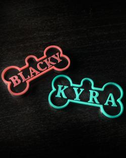bone shaped metal pet name tag for laser engraving 3D Models | Page 1 ...