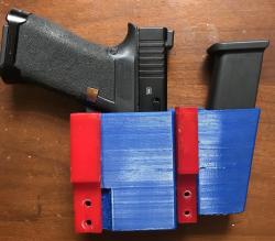 glock 48 with nightstick tactical light laser level 3 duty holster 3D ...