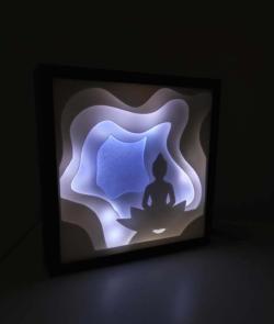 battery powered shadow box light 3d models 【 STLFinder