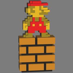 mario bros 3 3d model pixel | Page 1 | STLFinder