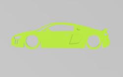 audi r8 keychain 3d models 【 STLFinder