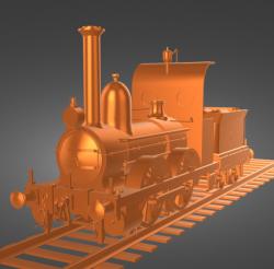 mapo system disney extinguished the fire of a steam locomotive 3D ...