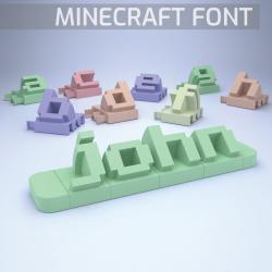 minecraft font 3d | Page 1 | STLFinder