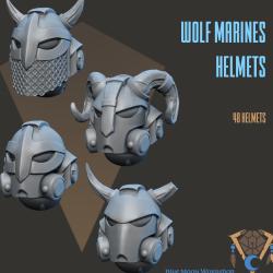 wolf marine 3d models 【 STLFinder
