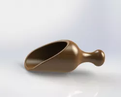 Wooden Salt Spoon - Free 3D Model | STLFinder