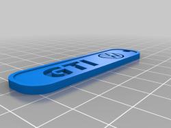 gti keychain 3D Models | Page 1 | STLFinder