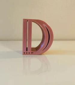 3d letter d 【 STLFinder