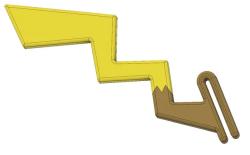 pikachu tail template 3D Models | Page 1 | STLFinder