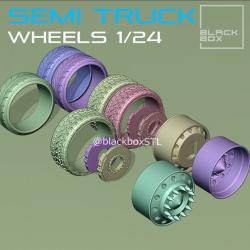 bud 2 hole rim wheel 1 24th big rig semi truck 3D Models | Page 1 ...