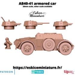 italian armored car autoblinda ab40 lanmo model 1 35 | Page 1 | STLFinder