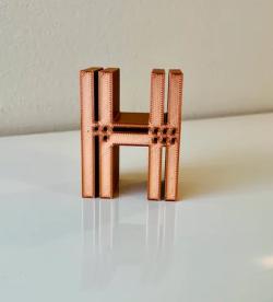 letter h in 3d | Page 1 | STLFinder