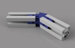 connection 2 way corner bracket profile 2020 m4 thread 3D Models | Page ...