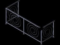 balcony railing dwg 3D Models | Page 1 | STLFinder