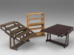 convertible shelf table 3D Models | Page 1 | STLFinder