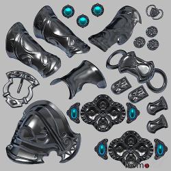male viera mod two braid beard 3D Models | Page 1 | STLFinder