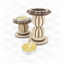 candle holder with Moroccan pattern - Free 3D Model | STLFinder